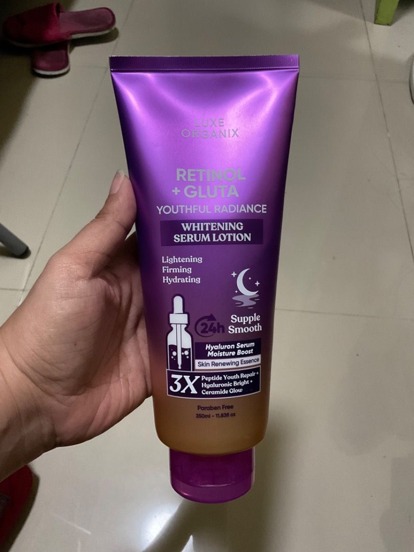 Luxe Organix Retinol + Gluta Youthful Radiance Whitening Serum Lotion ...