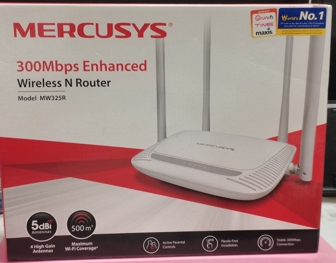MERCUSYS 300Mbps Enhanced Wireless N Router, Computers & Tech, Parts ...