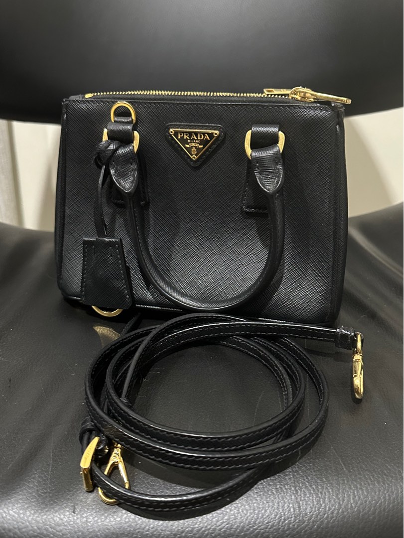 Mini Prada Saffiano Galleria Lux, Luxury, Bags & Wallets on Carousell