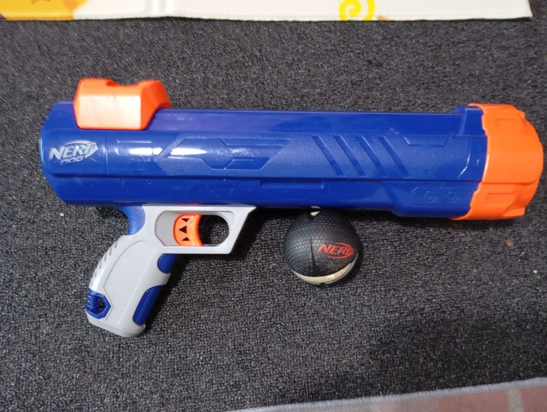 Nerf Dog Gun Tennis Ball Blaster Shooter Launcher Yard Park Up To 50 ...