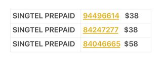 9afd 9898 Singtel Prepaid fancy 8 number, Mobile Phones & Gadgets ...