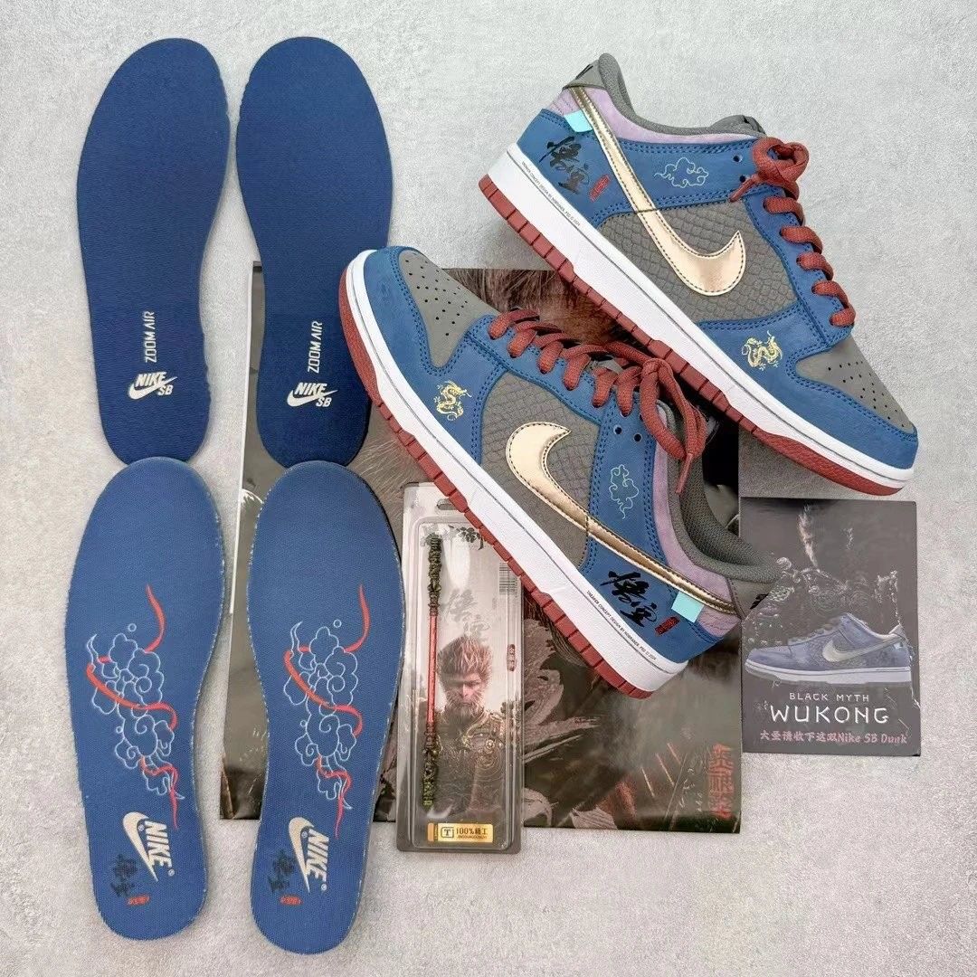 Nike Dunk Low SB Fantasy Black Myth Wukong, Men's Fashion, Footwear ...