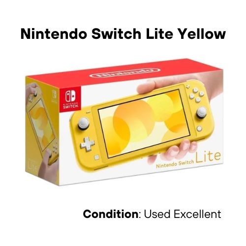 Nintendo Switch Lite Yellow Used Excellent Console, Video Gaming, Video ...
