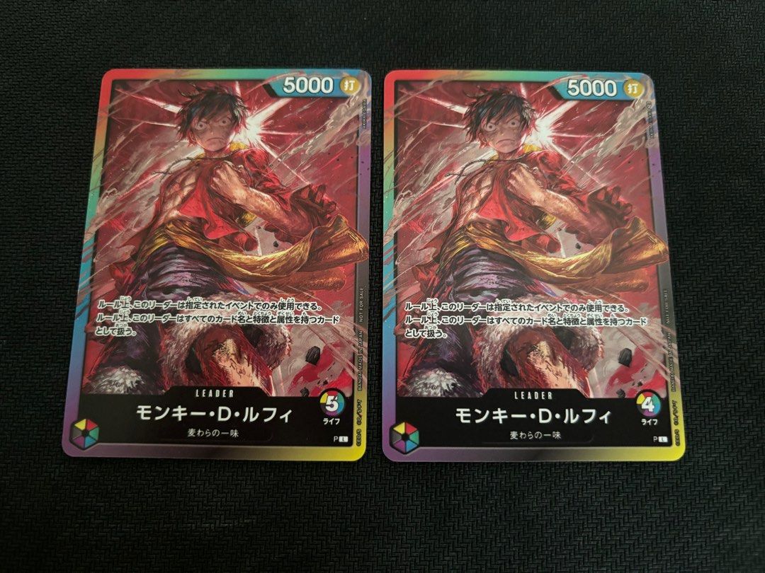 One Piece Card Game 8 Pack Battle Rainbow Luffy Leader, Hobbies & Toys ...