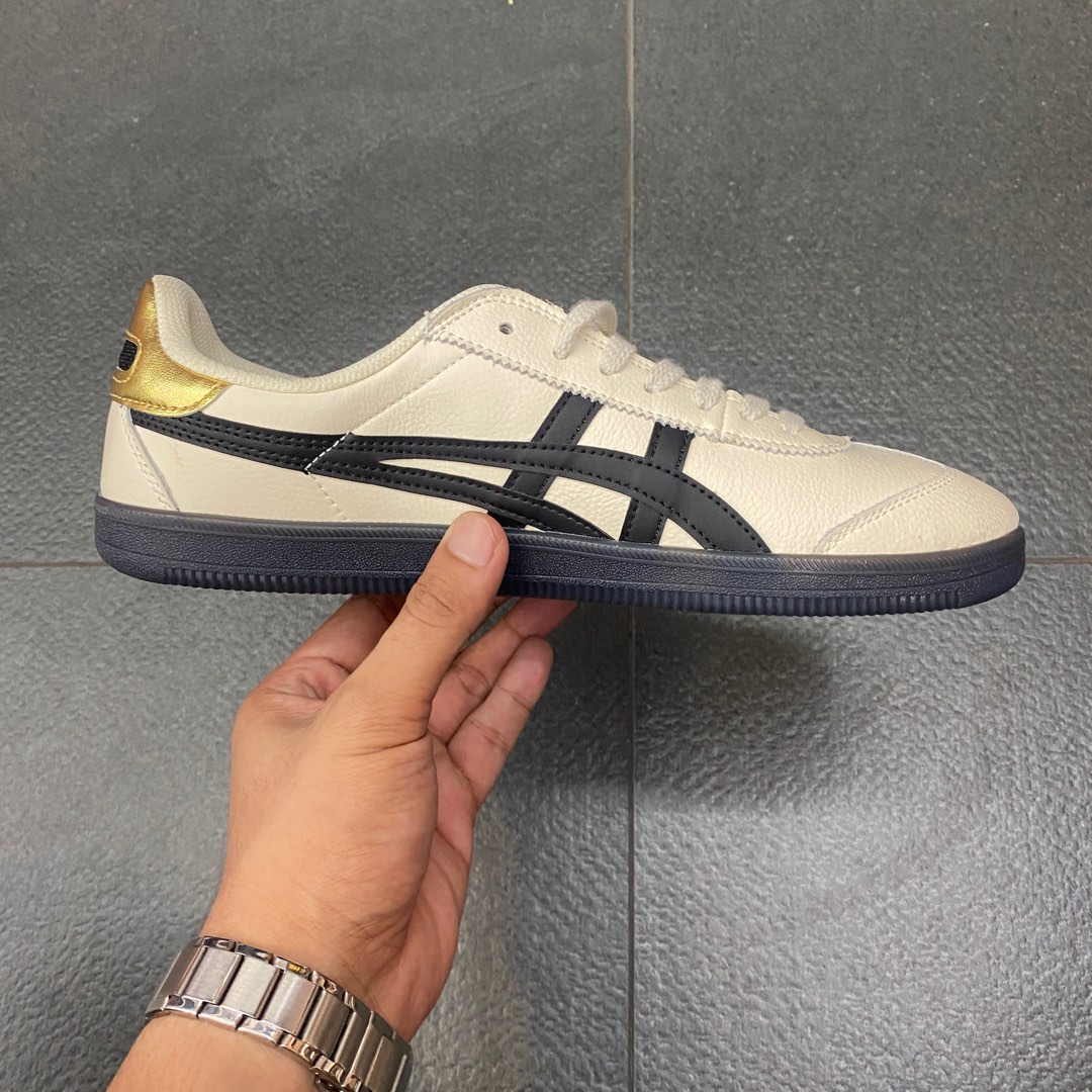 Onitsuka Tiger Tokuten Cream Black Gold, Men's Fashion, Footwear ...