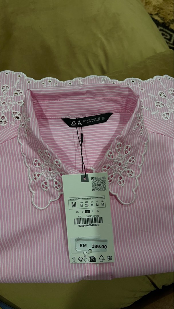 Original ZARA MADE IN TURKEY SIZE M, Women's Fashion, Tops, Longsleeves ...