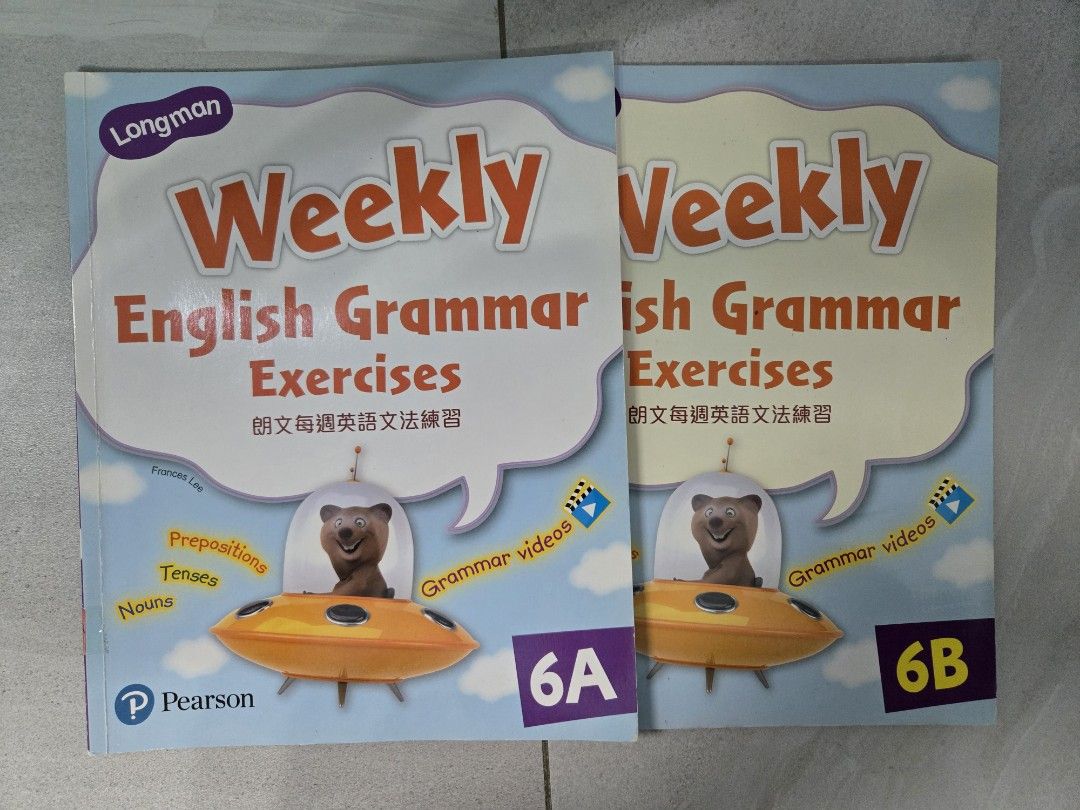 Pearson Weekly English Grammar Execises 6A 6B 小六英文補充練習 鉛筆寫過兩三頁 30蚊一本, 興趣及遊戲, 書本 & 文具, 書本及雜誌 - 補充 ...