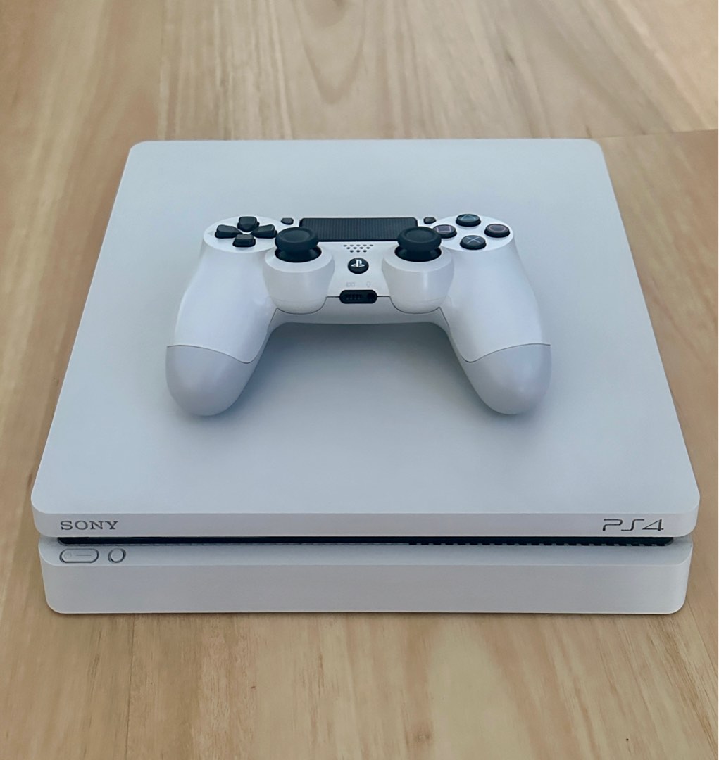 PlayStation 4 Slim White 500GB Digital edition , Video Gaming, Video ...