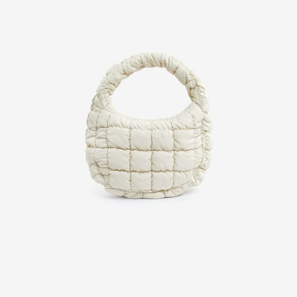 Poplook Cloud Quilted bag in Coconut, Women's Fashion, Bags & Wallets, Purses & Pouches on Carousell