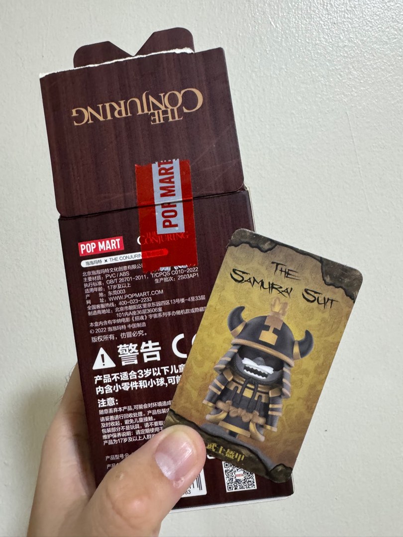 Popmart - The Conjuring series (SAMURAI), Hobbies & Toys, Collectibles ...