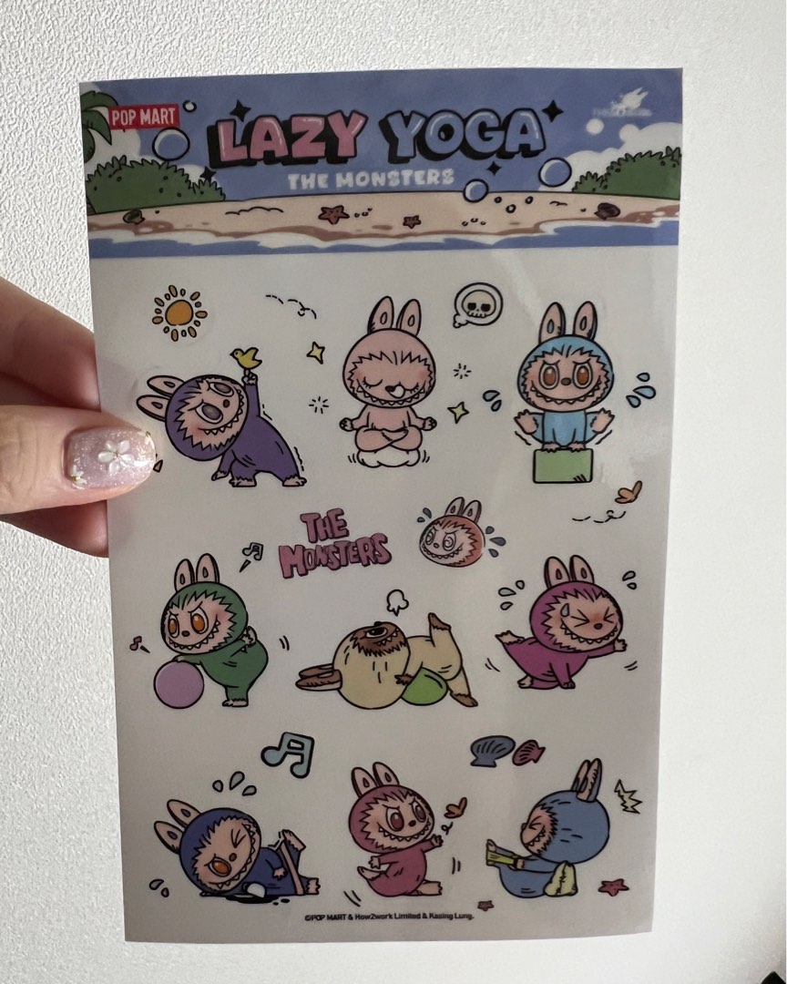 Popmart labubu sticker, Hobbies & Toys, Stationery & Craft, Handmade ...