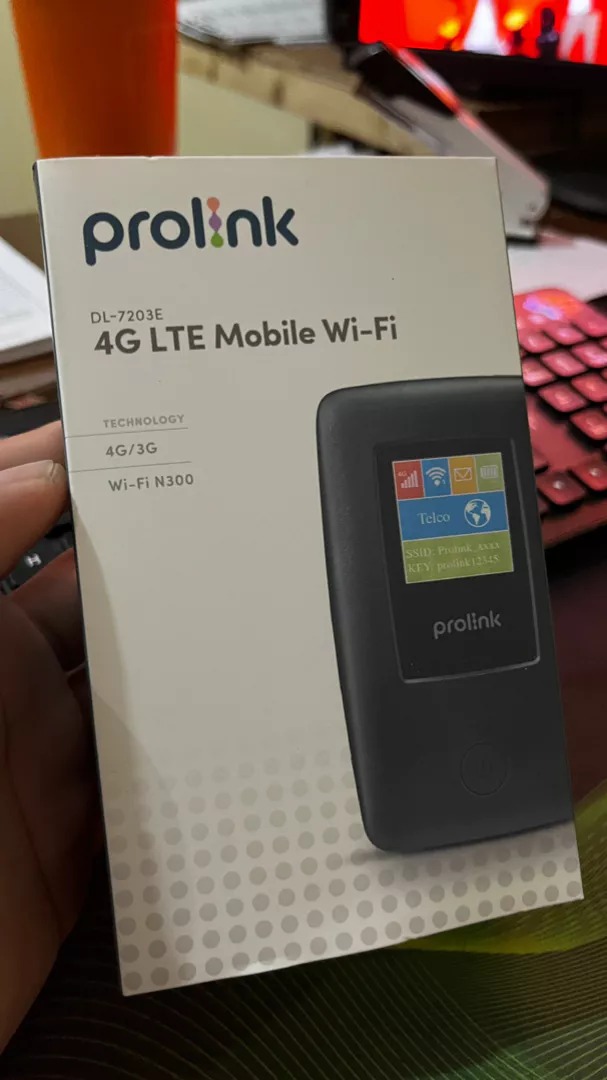 Prolink DL-7203E Pocket Wifi 4G LTE Mobile Wi-Fi UP TO 25 Hours Battery ...