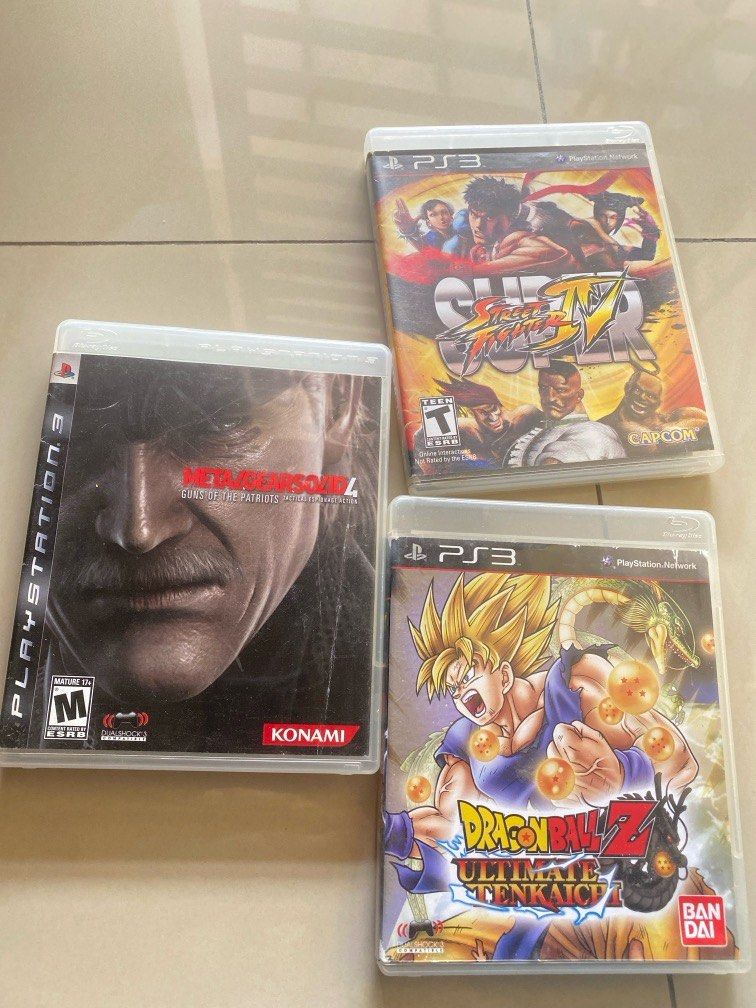 PS3 cd. Street fighter, dragon ball, metal gear solid, Video Gaming ...