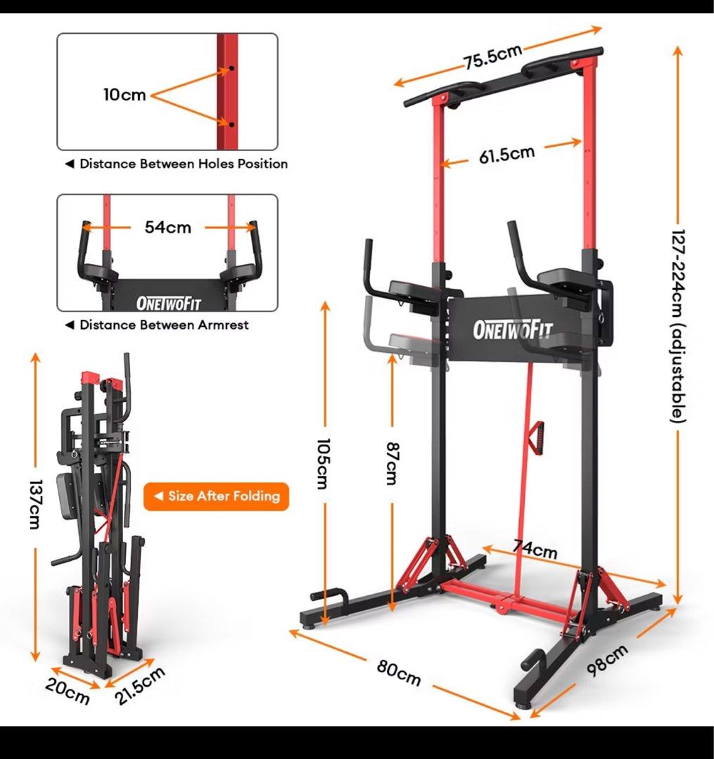 Pull up bar/ dip/ push up / muscle up, Sports Equipment, Exercise ...