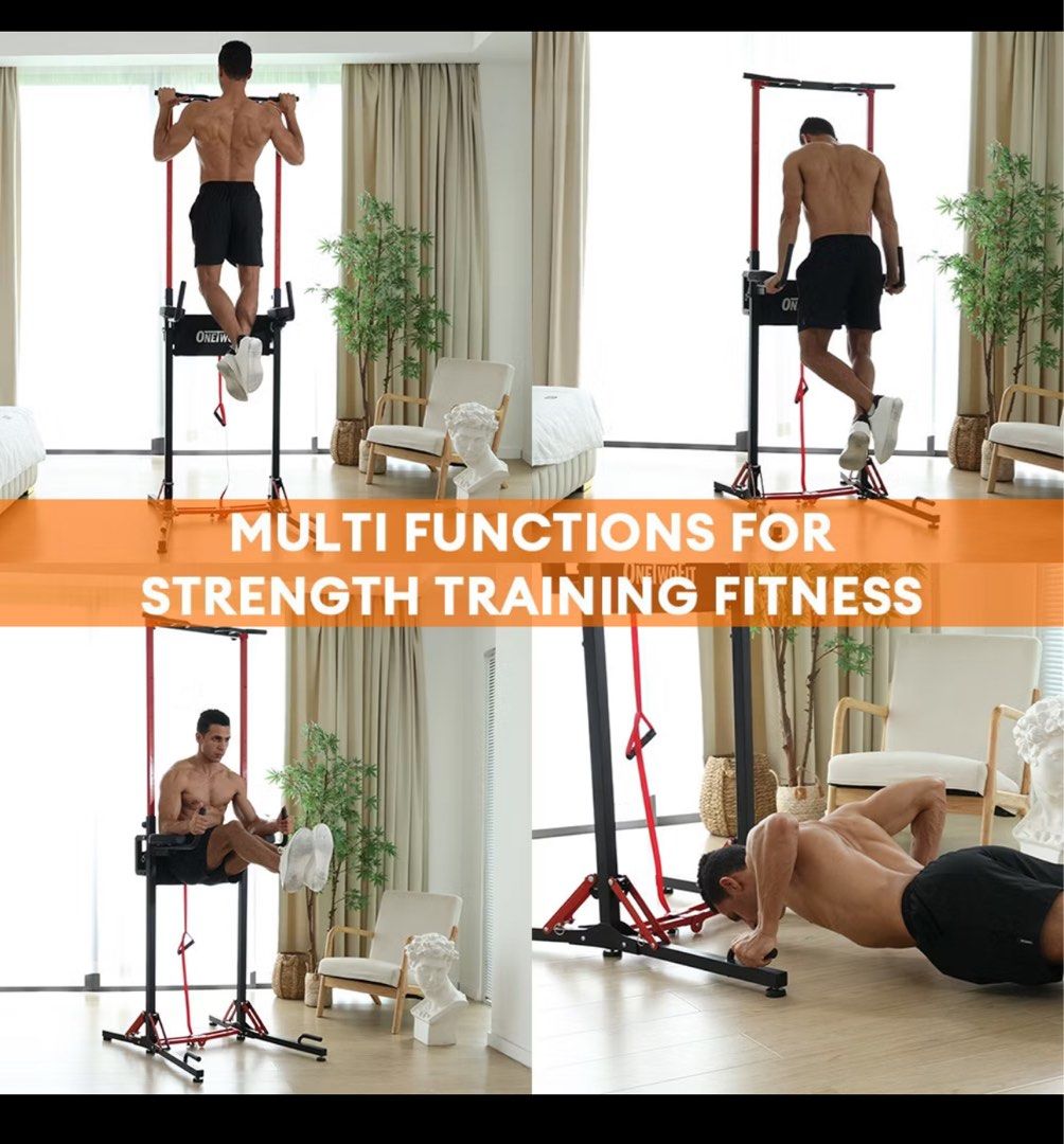Pull up bar/ dip/ push up / muscle up, Sports Equipment, Exercise ...