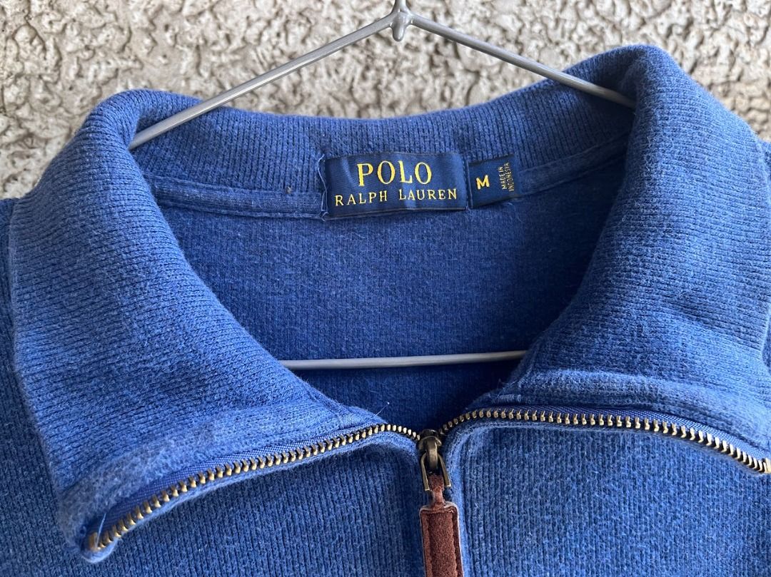 Ralph Lauren RL Quarter Half Zip 1/4 Royal Blue Pony, Men's Fashion ...