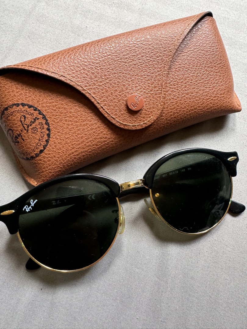 Ray Ban Clubmaster Round, Women's Fashion, Watches & Accessories ...