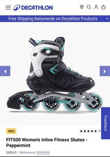 Inline Skate / Roller Blade Oxelo MF500 - EU Size 40 with Ice Blade ...