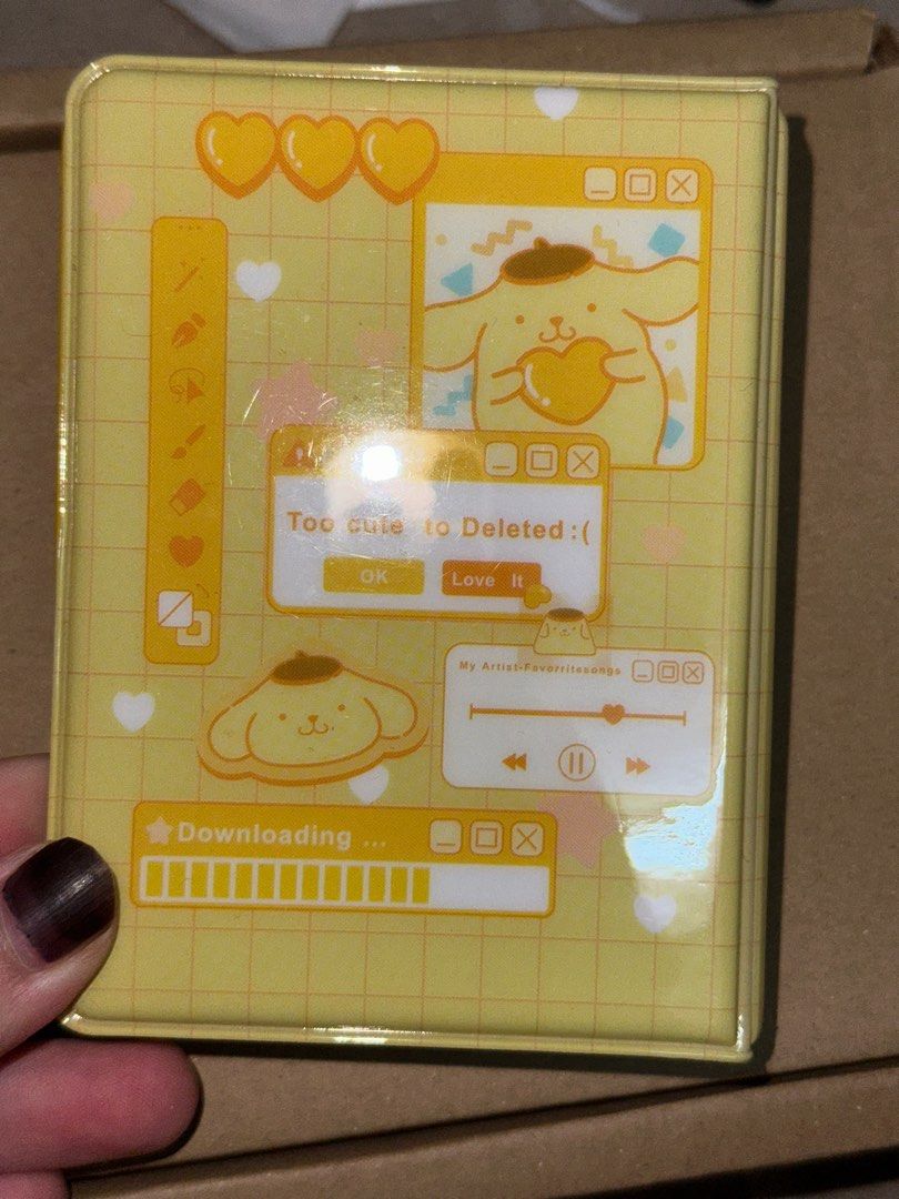 Sanrio Pompompurin Photocard / Card Holder Mini Binder, Hobbies & Toys ...