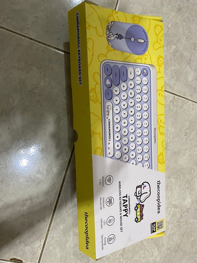 SANRIO TAPPY WIRELESS KEYBOARD set-CINAMOROLL, Video Game, Aksesori di Carousell