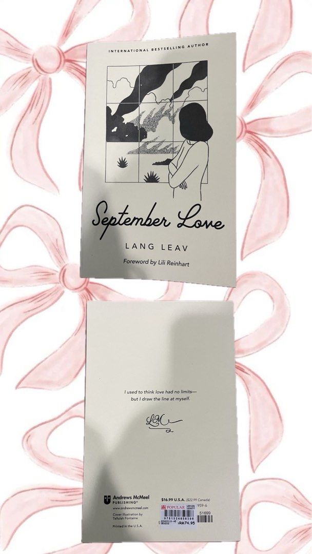September Love ~ Lang Leav, Hobbies & Toys, Books & Magazines ...