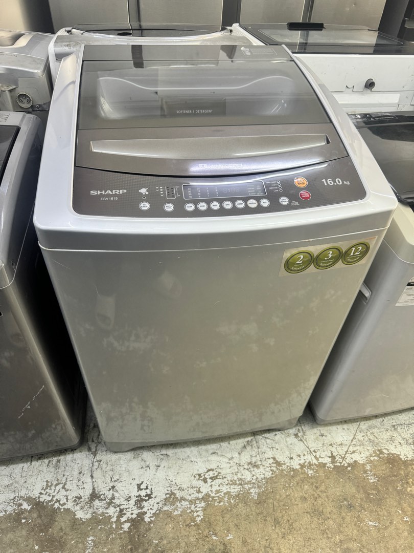 sharp 16kg inverter washing machine, TV & Home Appliances, Washing Machines and Dryers on Carousell