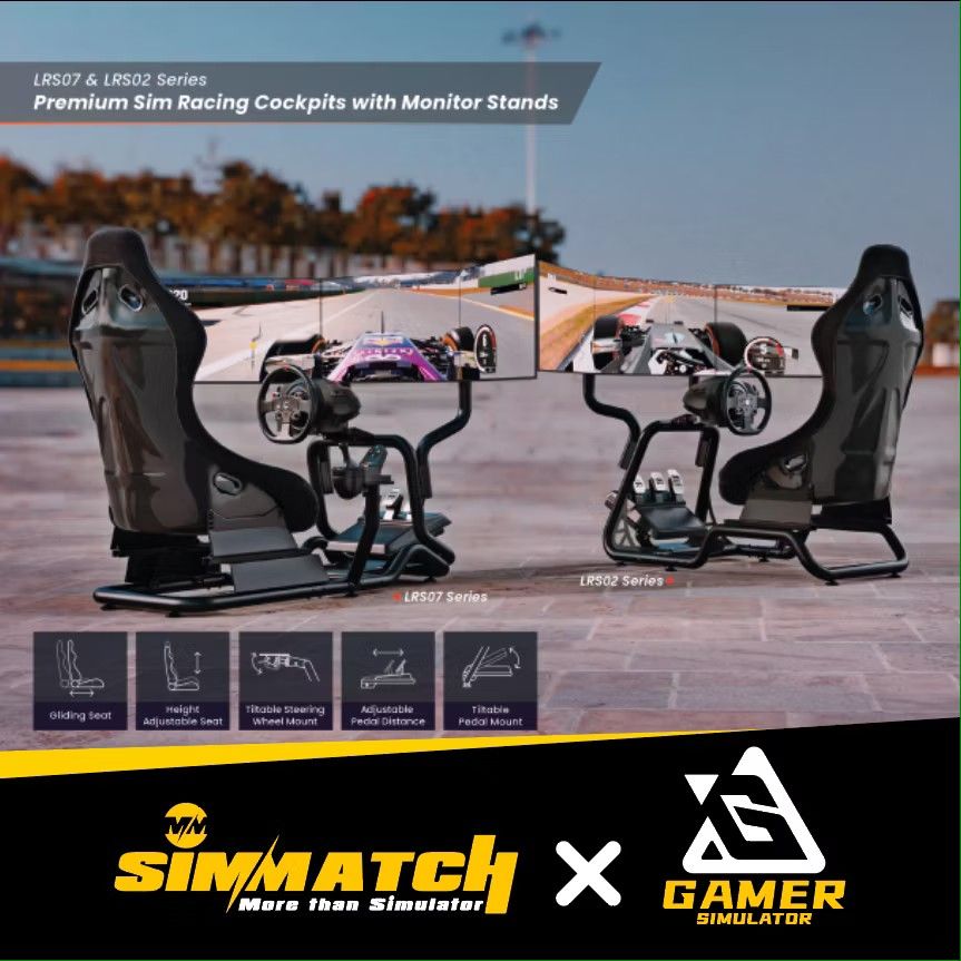 SIMMATCH PREMIUM RACING SIMULATOR COCKPIT, Video Gaming, Gaming ...