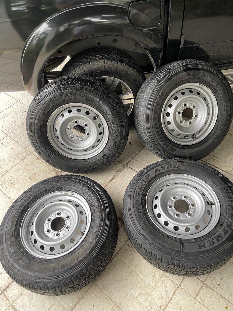 Steel Rims and AT Tires, Car Parts & Accessories, Mags and Tires on ...