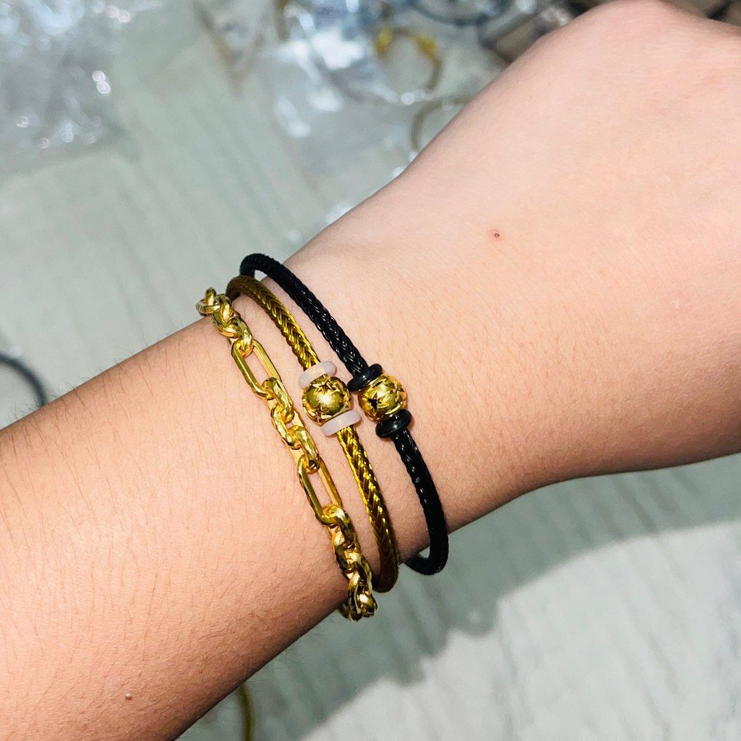 Steel Wire Rope Bracelet, Women's Fashion, Jewelry & Organisers ...