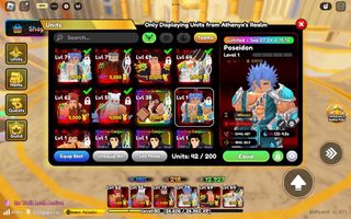 Poseidon Evolved Almighty S+S+S Stats | Anime Defender, Video Gaming ...