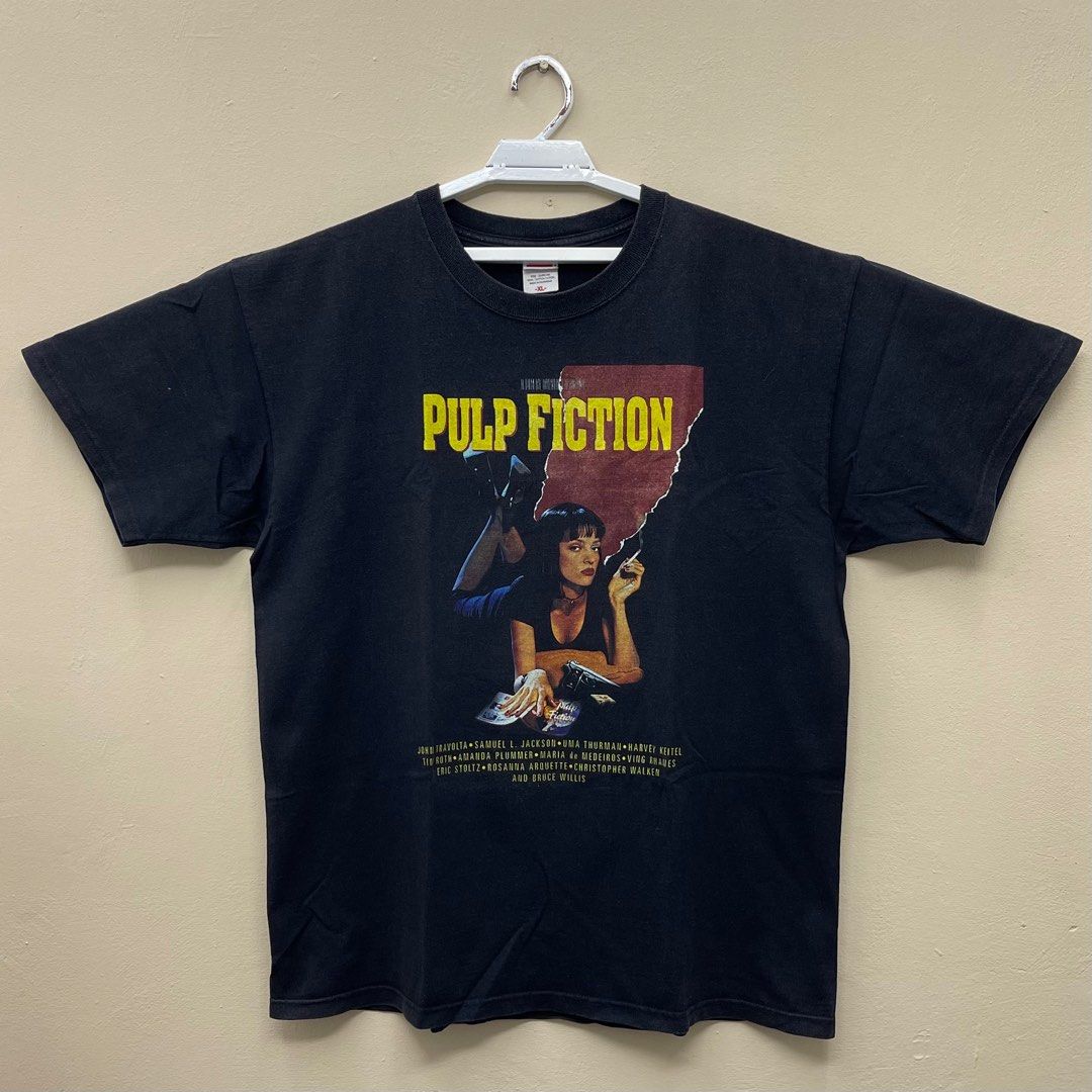 Vintage pulp Fiction Movie T-Shirt, Men's Fashion, Tops & Sets, Tshirts ...