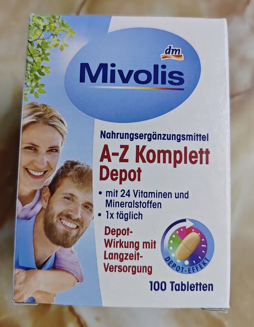 Vitamin A-Z Complete Depot Multivitamin Tablets 100 Mivolis Komplett ...