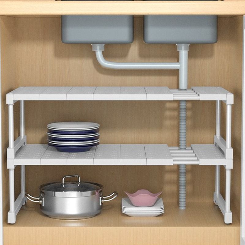 Wardrobe Layered Partition Cabinet Compartment Retractable Bedroom Rack ...