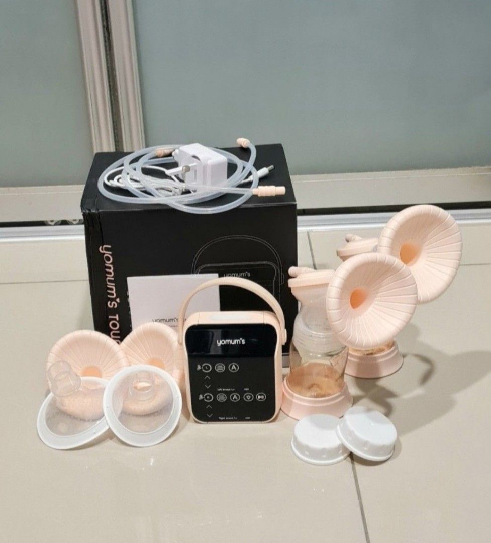 Yomum Tour Double Electeic Breastpump (with free gift), Babies & Kids ...
