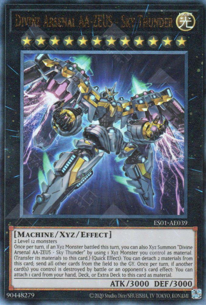 YuGiOh-Divine Arsenal AA-Zeus - Sky Thunder (UL) ES01 - AE039, Hobbies ...