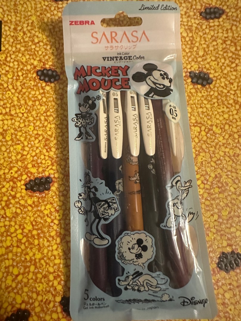 Zebra Sarasa Clip Vintage Color Mickey Mouse, Hobbies & Toys ...