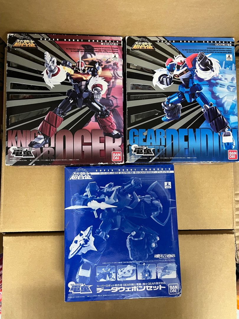 3盒不散賣 Bandai Super Robot SR超合金 GEAR FIGHTER DENDOH 電童 + KNIGHT GEAR ...