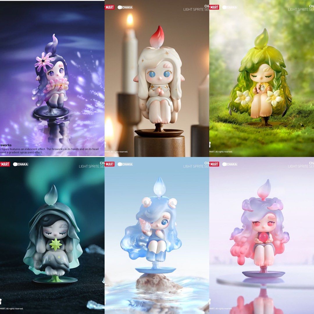 (6 for $60) Popmart Chaka Light Sprite, Hobbies & Toys, Toys & Games on ...