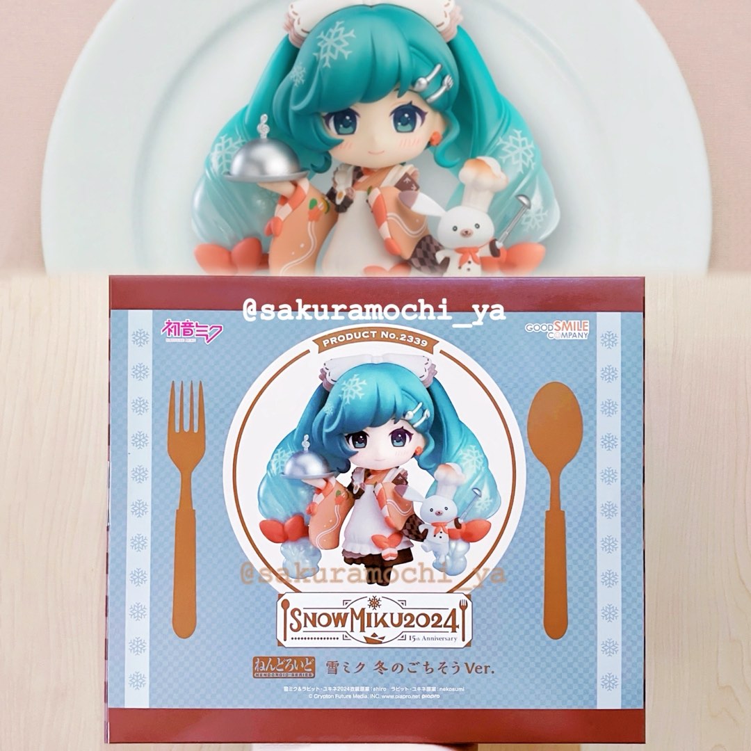 全新現貨 Goodsmile Company GSC 初音未來 雪初音 雪未來 2024 冬天的佳餚 冬季美食 Ver. Winter Delicacy 黏土人 No. 2339 Snow ...