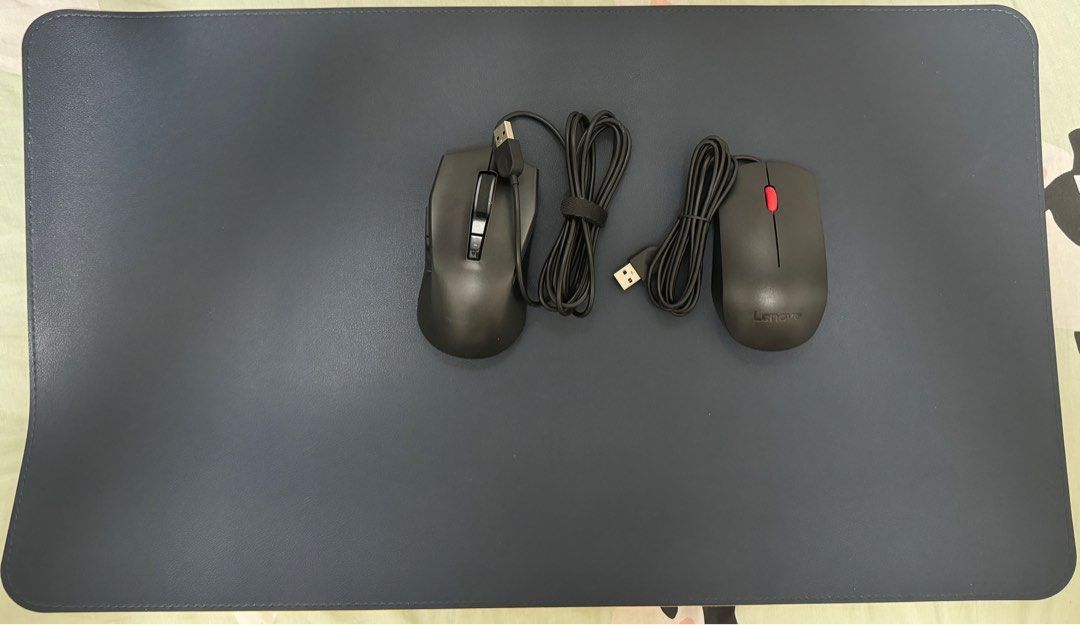 清屋 Lenovo IdeaPad Gaming RGB M100 Mouse + Lenovo MOJUUO Mouse + 滑鼠墊 枱墊 ...