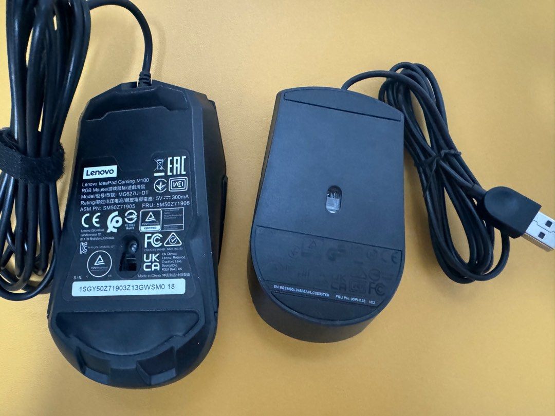 清屋 Lenovo IdeaPad Gaming RGB M100 Mouse + Lenovo MOJUUO Mouse + 滑鼠墊 枱墊 ...