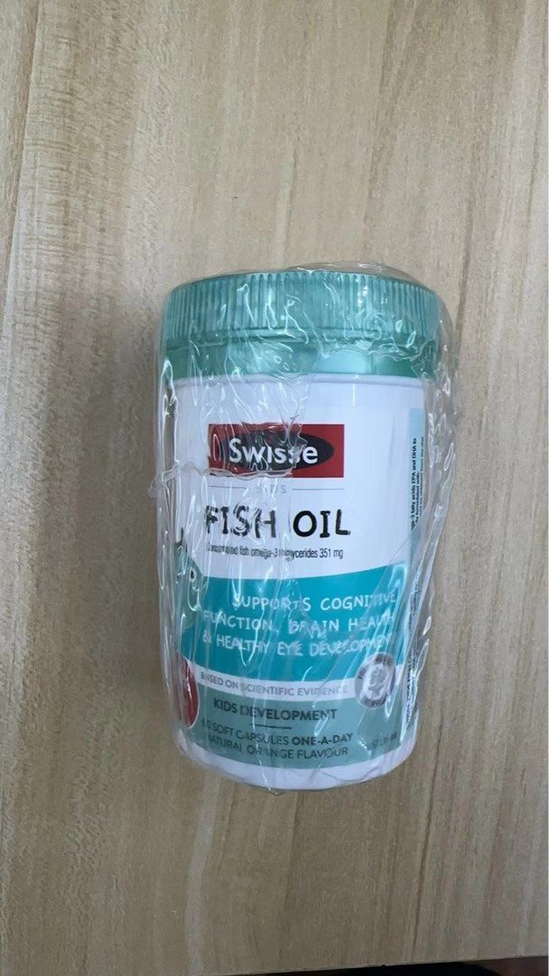 現貨 Swisse KIDS Fish Oil 60 Chewable Capsules (Natural Orange Flavor) 兒童 ...