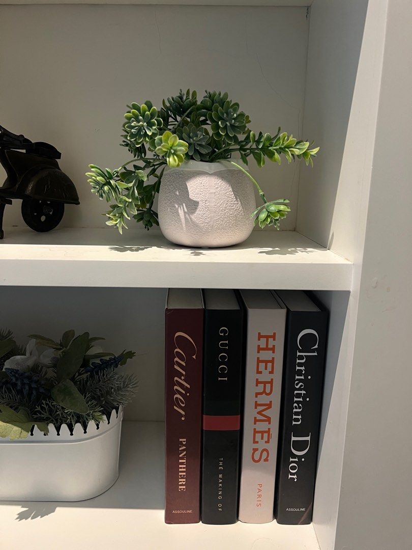 Aesthetic Fake Designer Book Display, Furniture & Home Living, Home ...