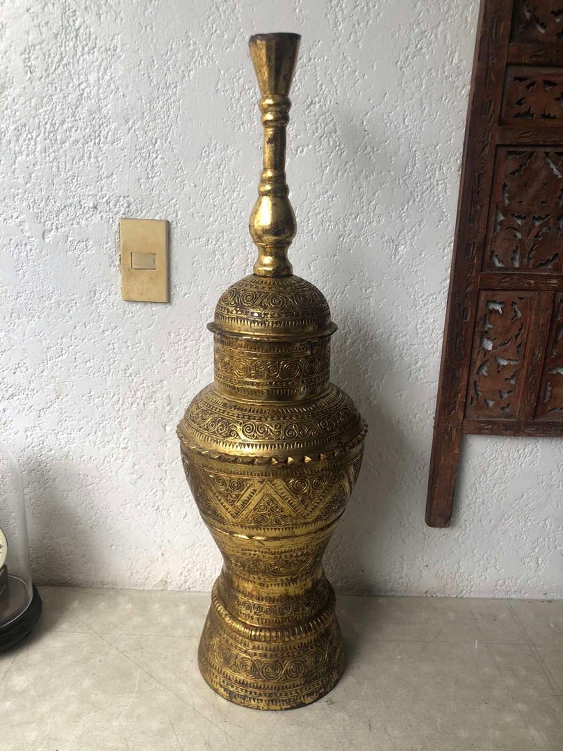 Antique 84cm Tall Gadur Brass Jar, Hobbies & Toys, Memorabilia ...