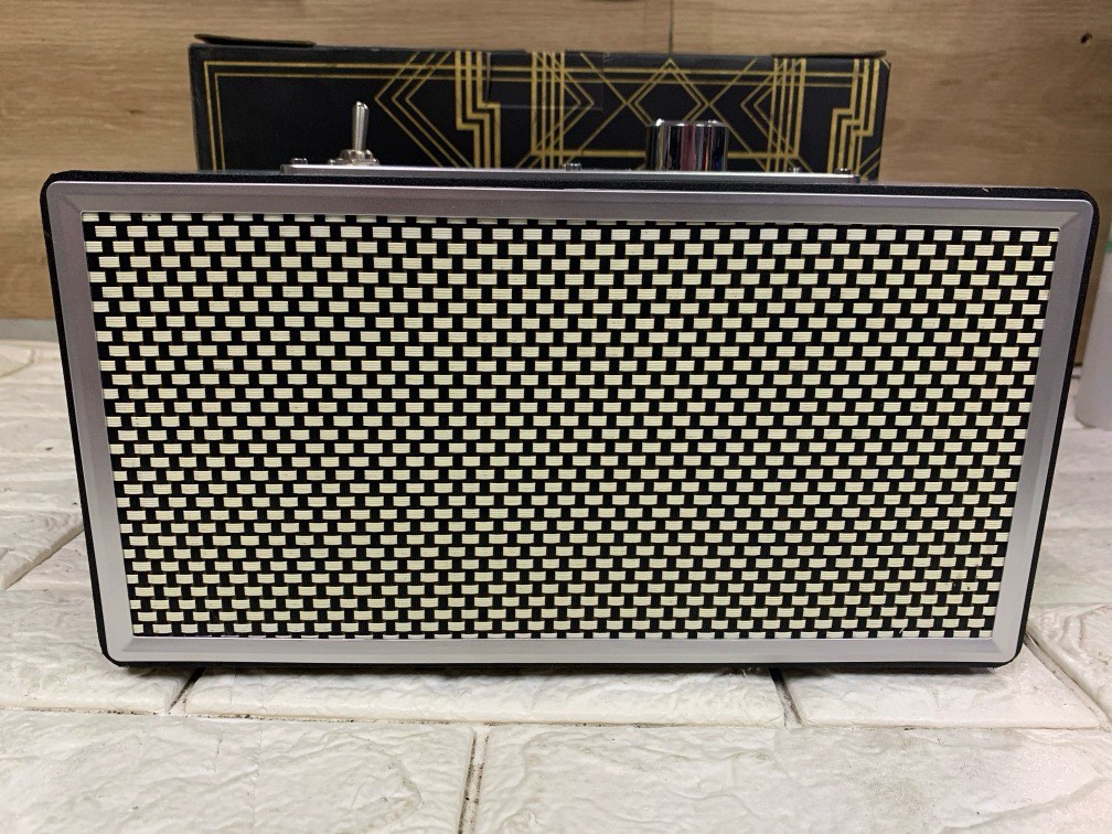 Atom Retro Classic 6” Bluetooth V4.1 Power Speaker Large, Audio ...