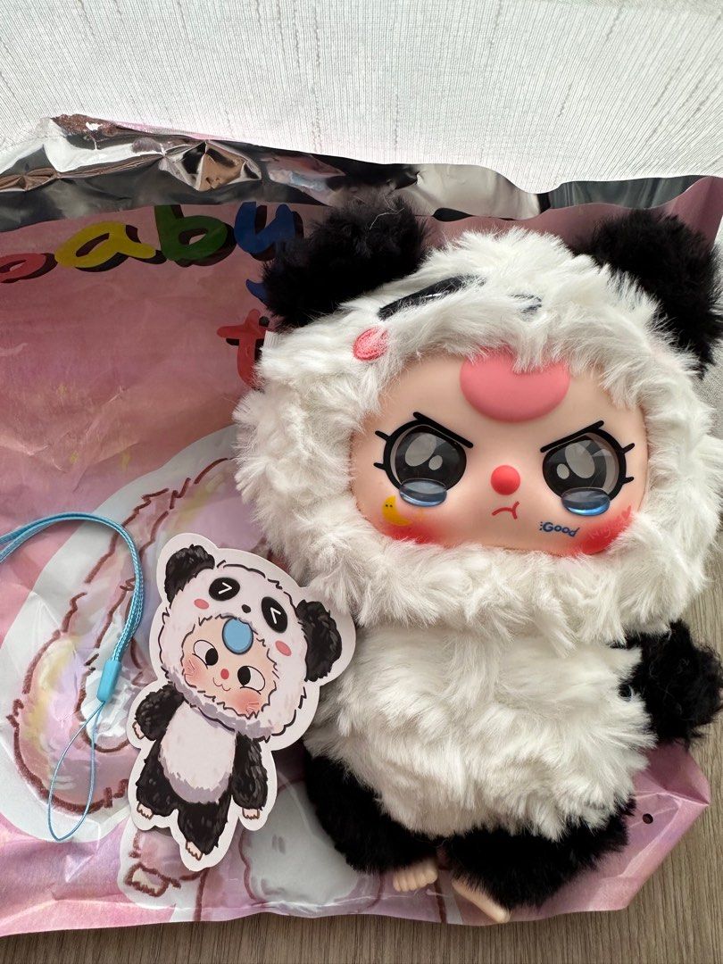 Baby three v3 (crying panda), Hobbies & Toys, Toys & Games on Carousell