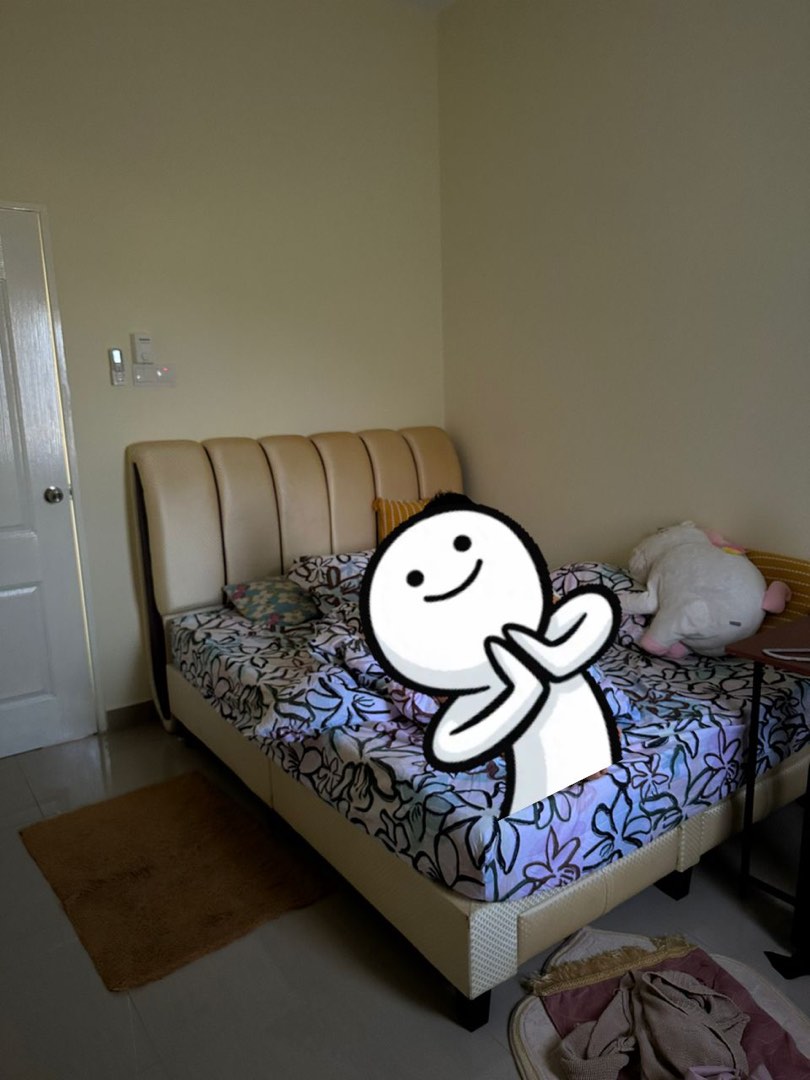 Bedframe Katil Tilam, Furniture & Home Living, Furniture, Bed Frames ...