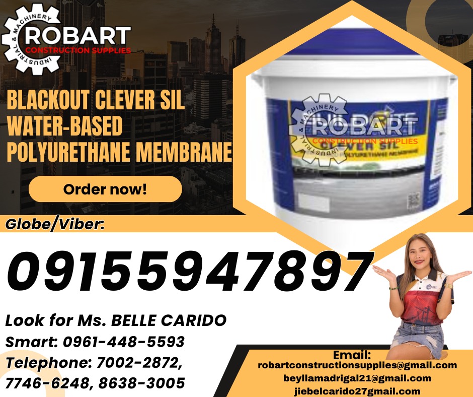 Blackout CLEVER SIL water-based polyurethane membrane, Commercial ...