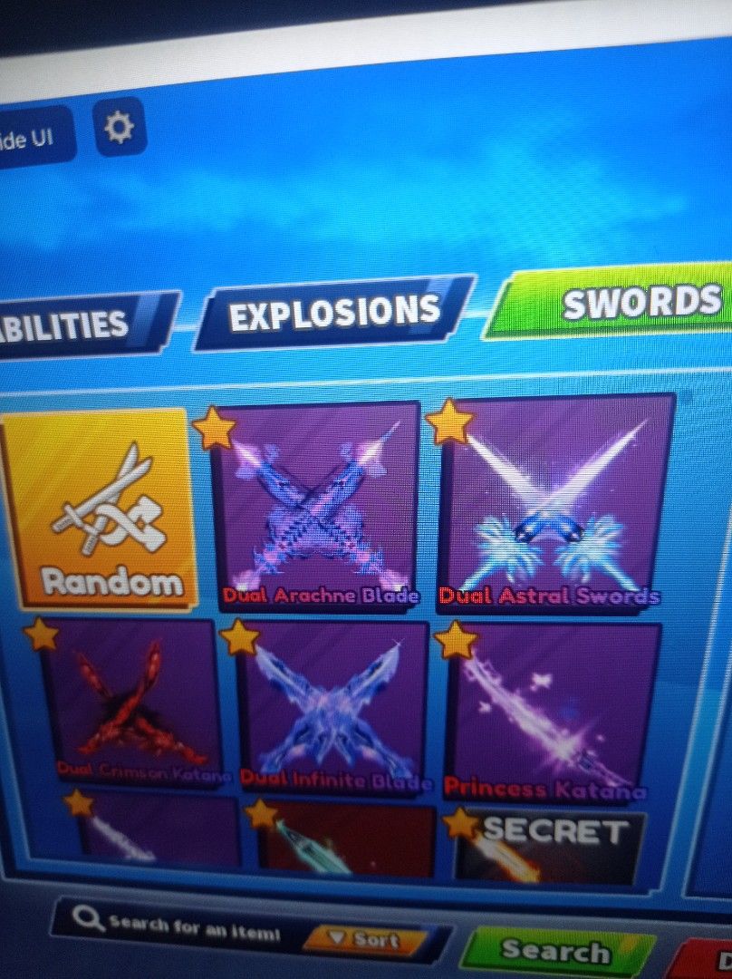 Blade ball sword, Video Gaming, Gaming Accessories, Game Gift Cards ...