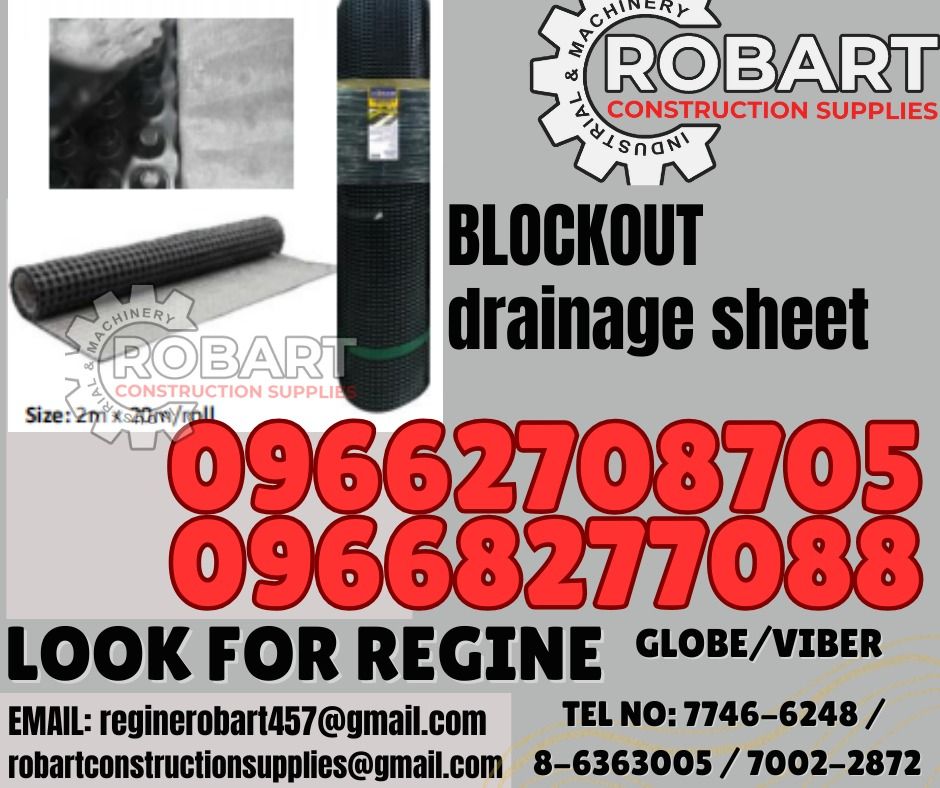 BLOCKOUT drainage sheet, Commercial & Industrial, Construction Tools ...